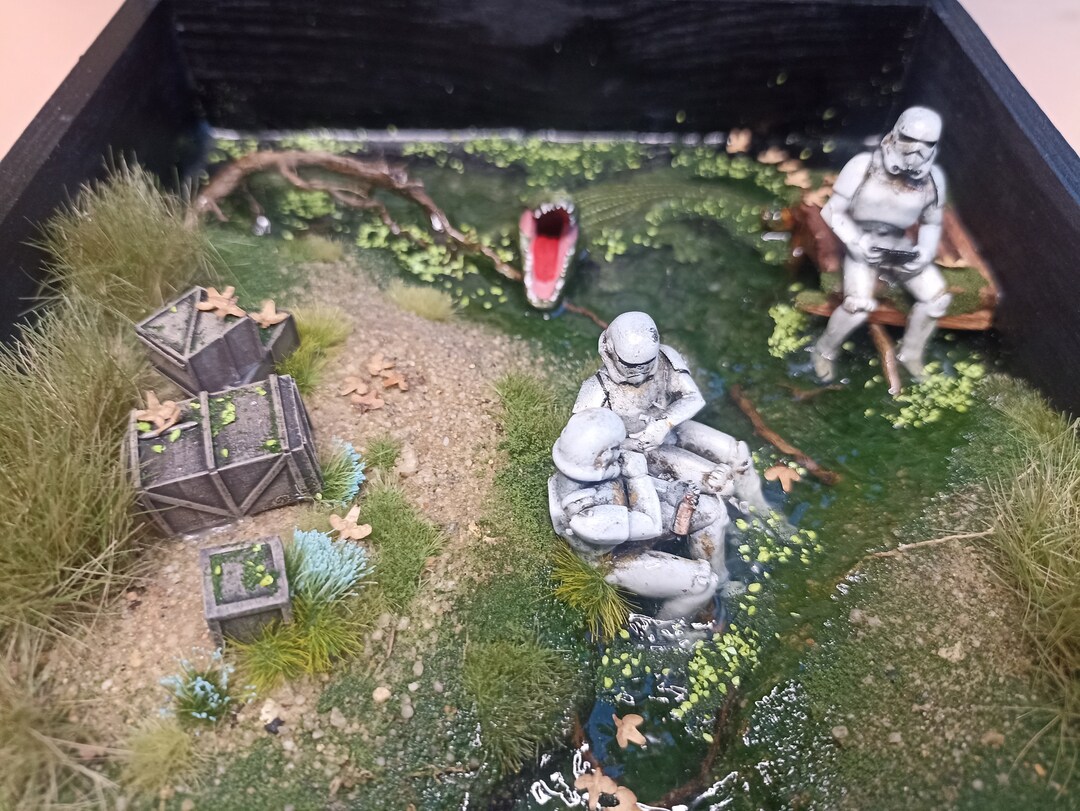 STORMTROOPERS, Star Wars Diorama With an Alligator - Etsy