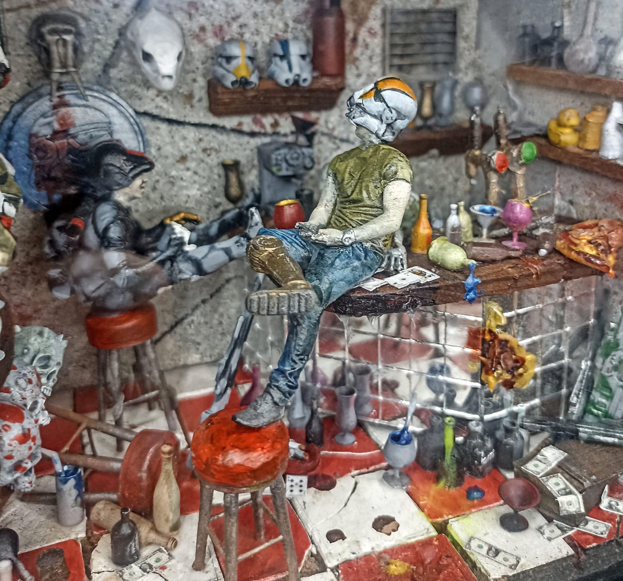 Diorama, STORMTROOPERS in the Bar, LED Lighting! - Etsy