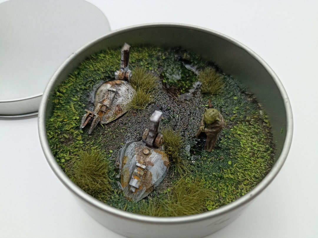 Star Wars Diorama, AT-ST, Yoda, Epoxy Resin Water Imitation - Etsy