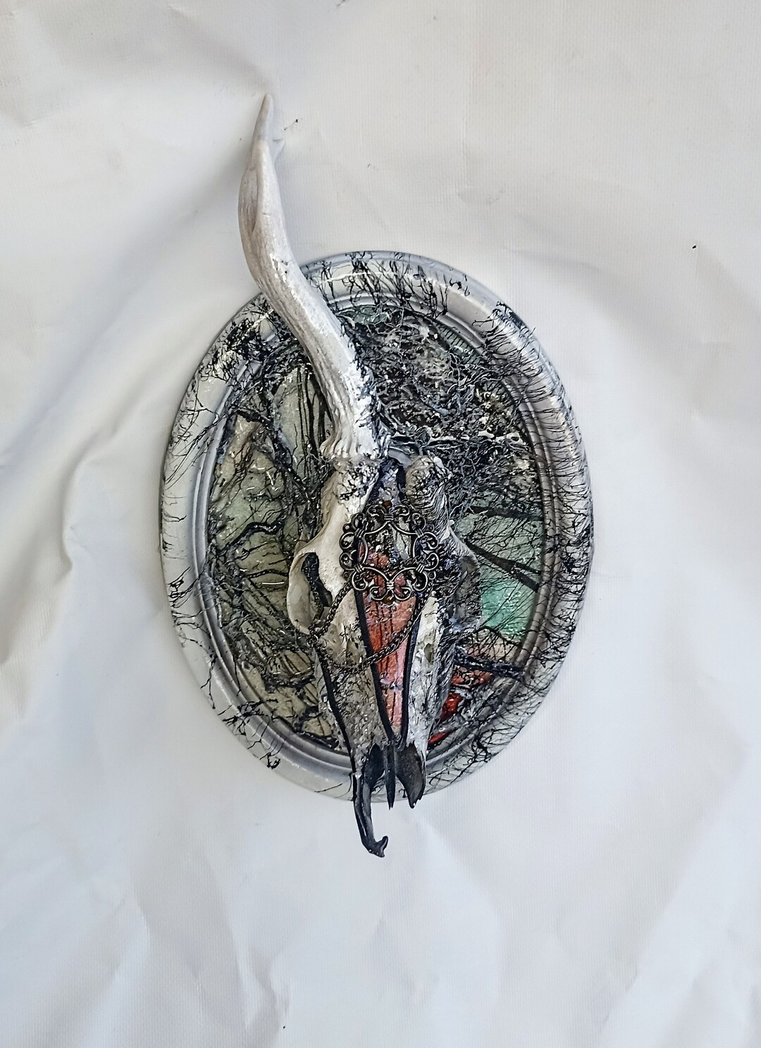 Hand Painted Decorative Animal Skull Unique Wall Decoration - Etsy