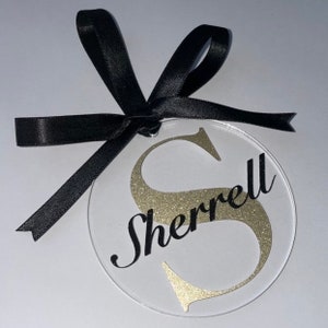 Luxury Personalised Acrylic Table Place Name Vinyl Name Disc - Etsy
