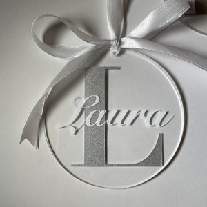 Luxury Personalised Acrylic Table Place Name Vinyl Name Disc - Etsy