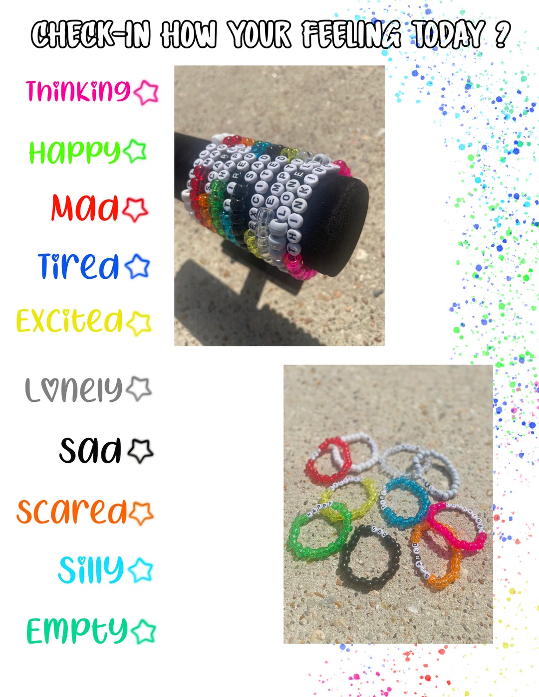 10 Mood Bracelets aesthetic Sets - Etsy