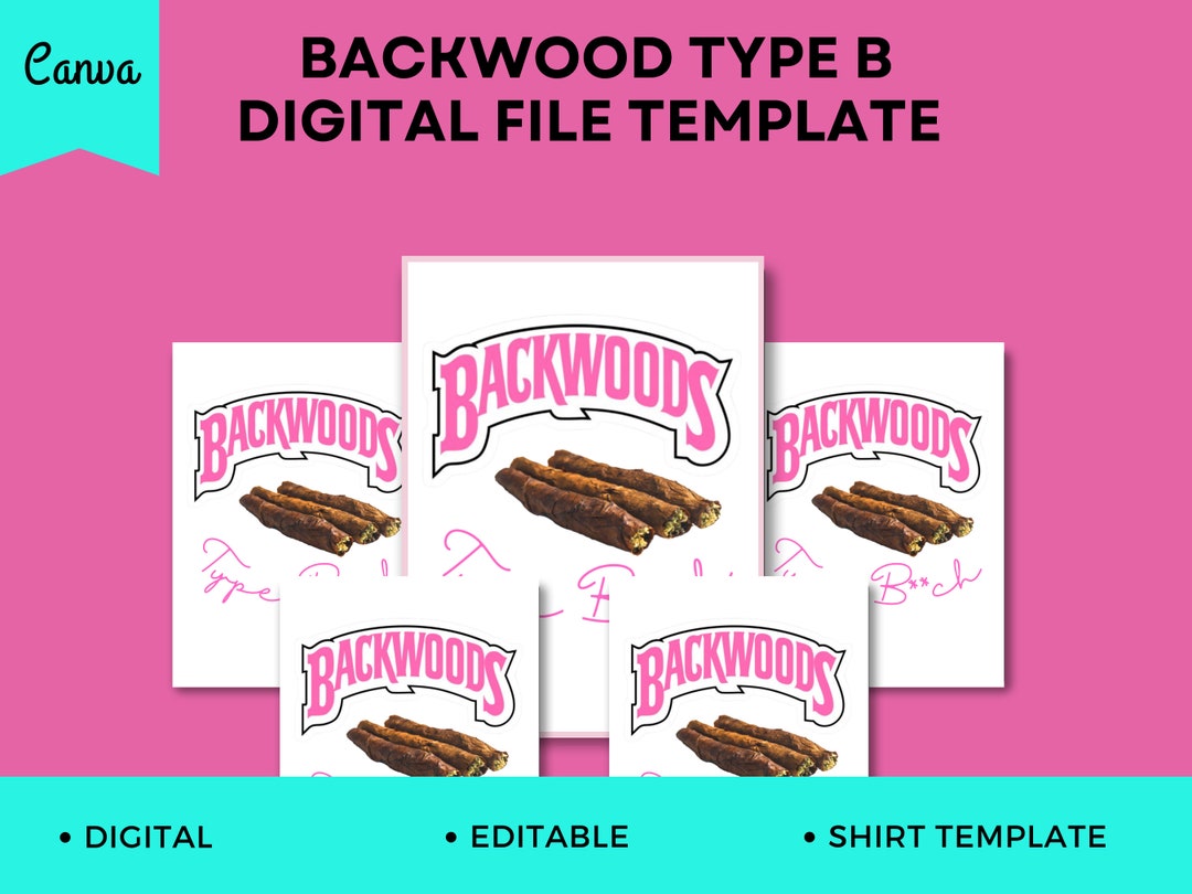 Backwood Type B Digital File Template - Etsy