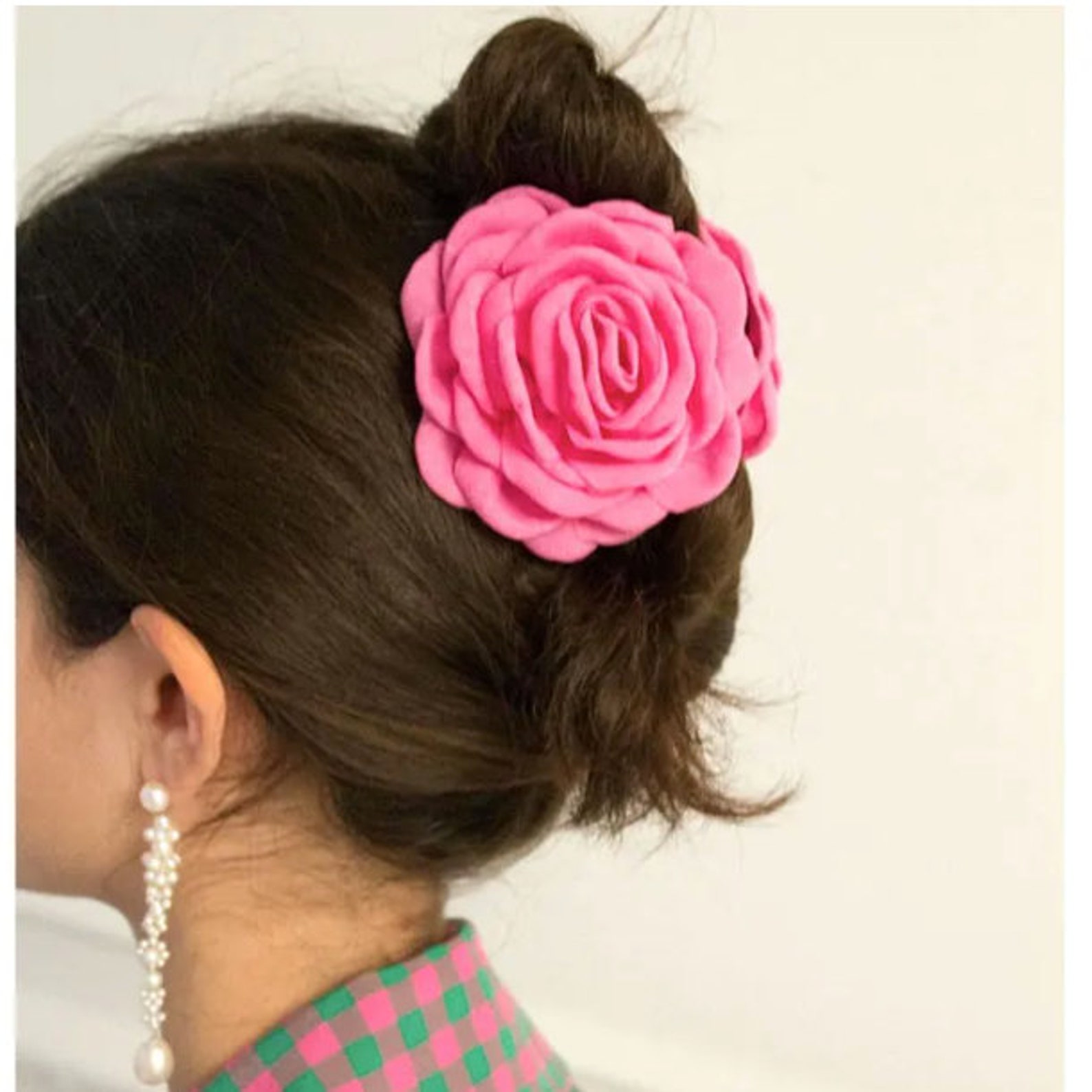 Big Flower Hair Clip Portuguese Girl Hair Clip Rose Hair Piece Hair Big Flower Hair Clip Portuguese Girl Hair Clip Rose Hair Piece Hair