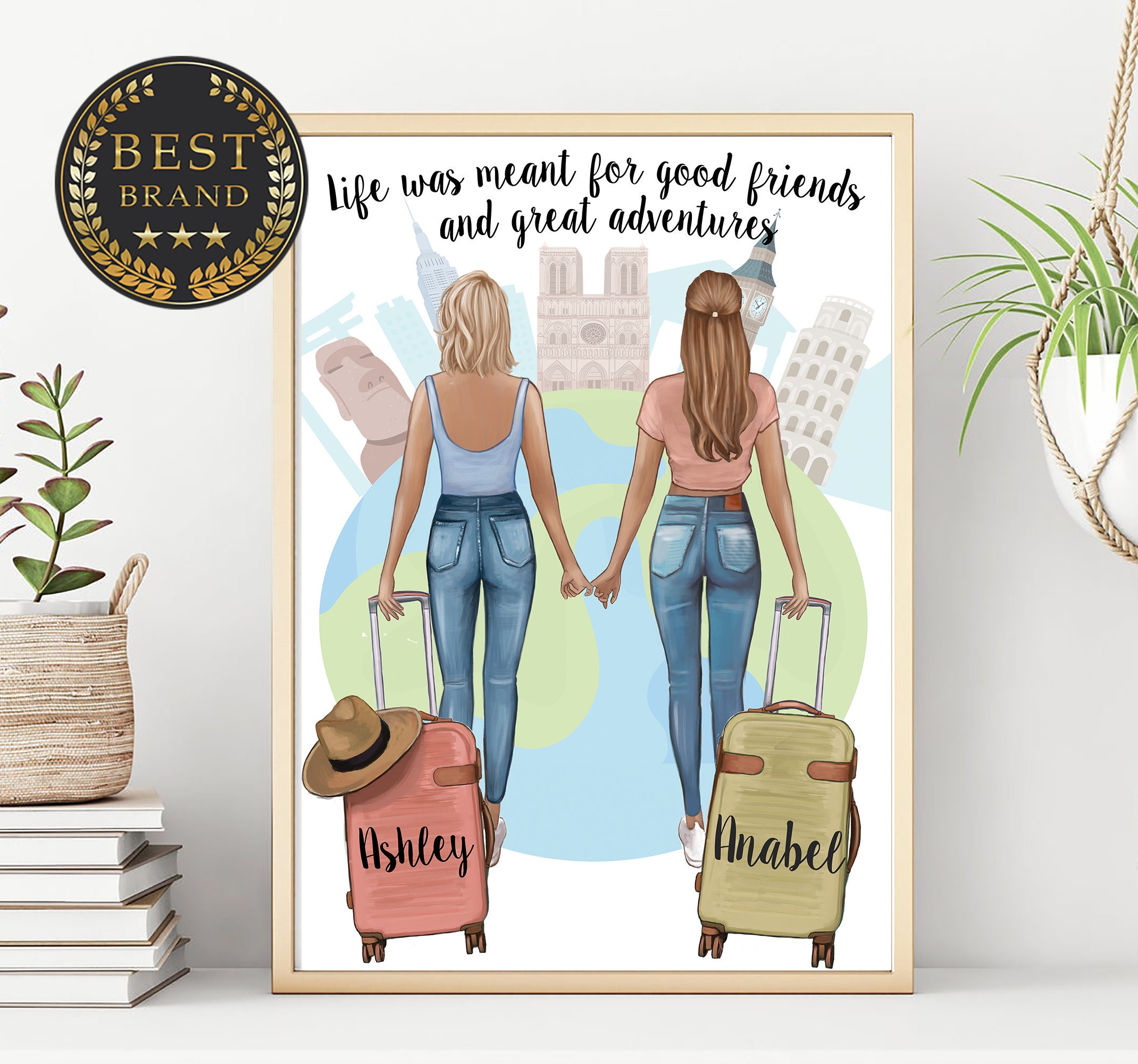 Gift for Friend Digital Download Travel Buddies Gift Ideas - Etsy
