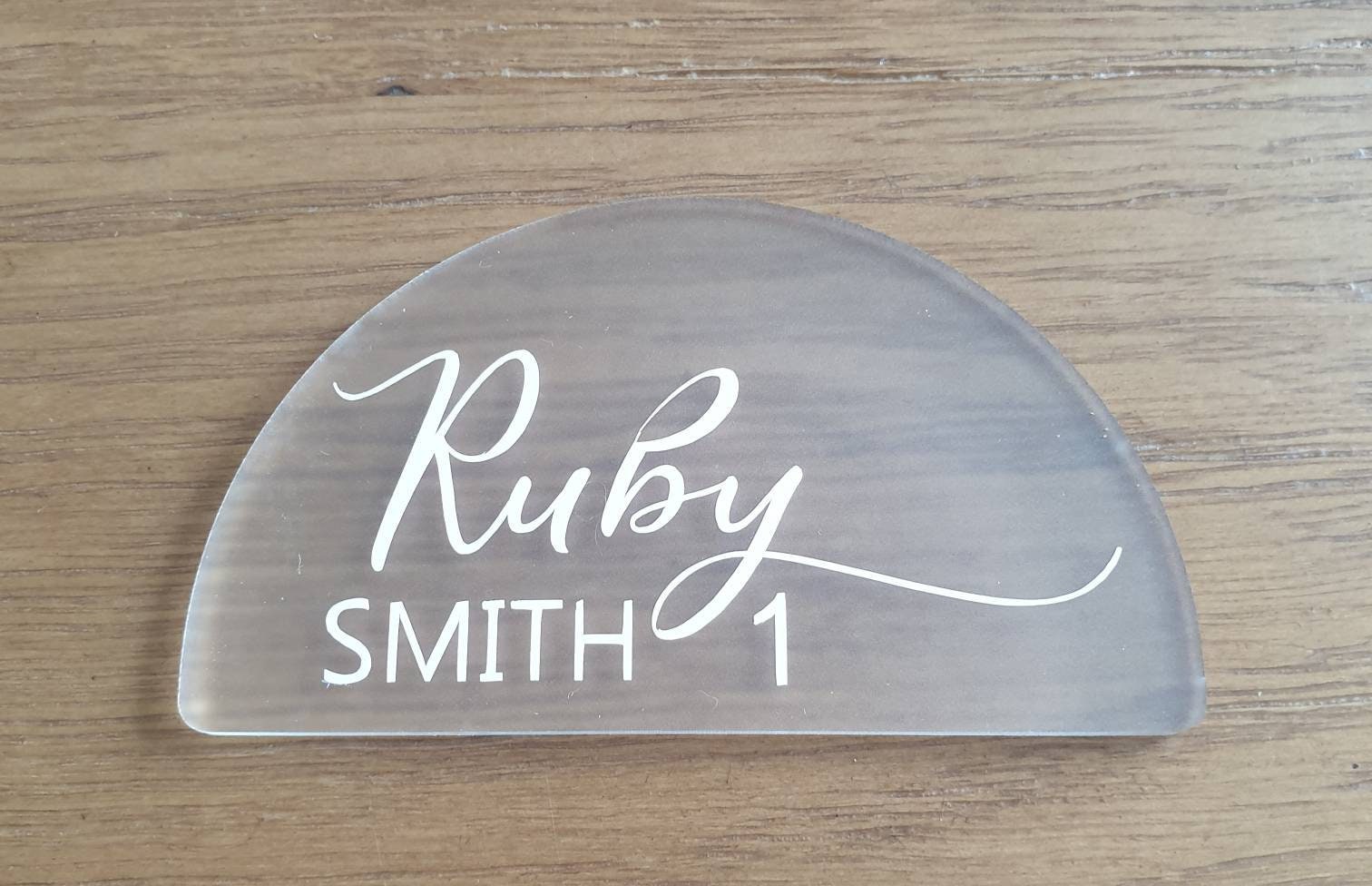 Personalised Acrylic Place Setting I Personalised Name Cards I - Etsy ...