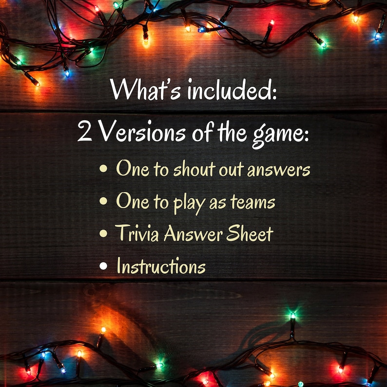 Christmas Trivia Game, Picture Words, Name That Song, Interactive ...
