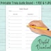 Trivia Answer Sheet, Printable Audio Round, Printable Trivia Sheet ...