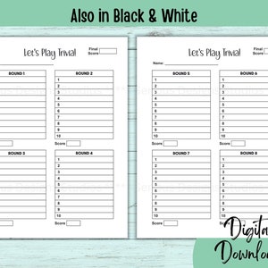 Trivia Answer Sheet, Printable Trivia Sheets, Trivia Host Tools, Trivia ...