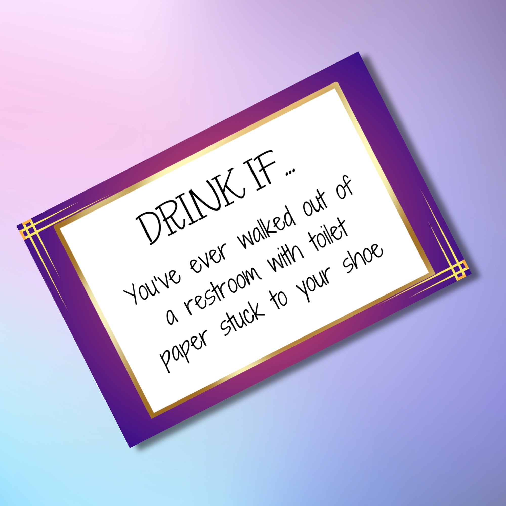 Drinking Game, 60 Printable Game Cards for Adults, Adult Game, Drinking ...