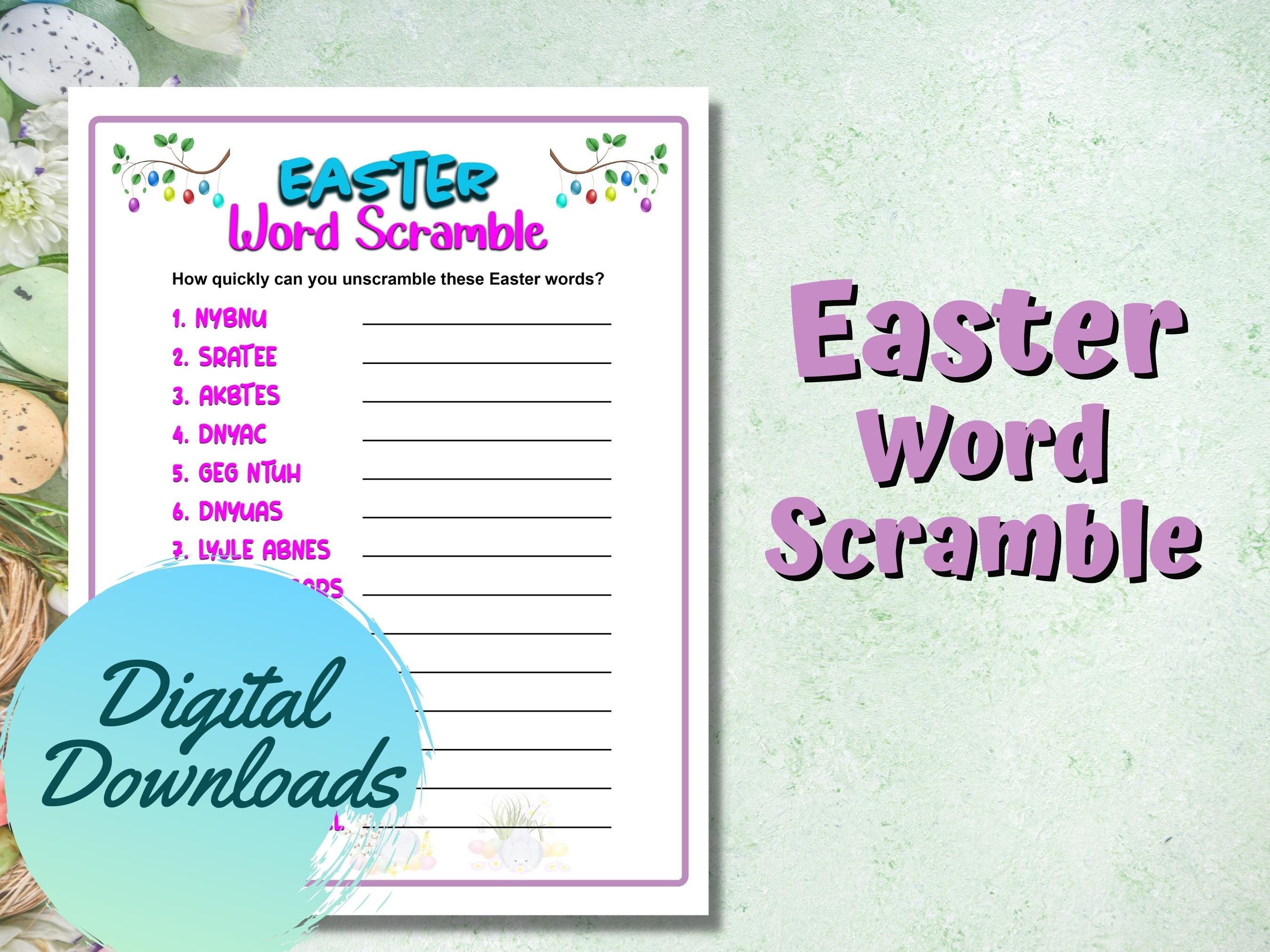 Easter Activities Bundle, Printable PDF Games for Easter, Easter Games ...