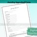 Jewelry Appraisal, Printable Appraisal, Appraisal Form for Jewelers and ...