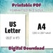 Printable Trivia Sheets, Prints Pages in US Letter and A4 Sizes, PDF ...