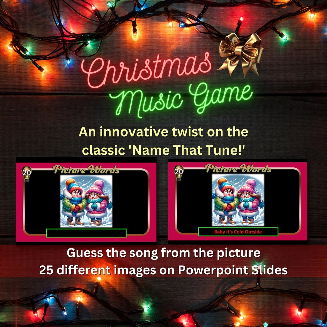 Christmas Music Trivia, Guess the Song From a Picture, Christmas Eve ...