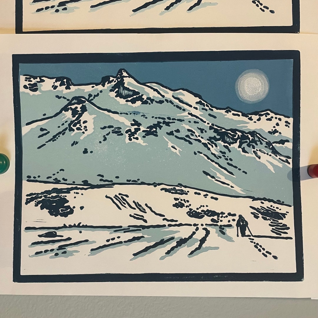 What is Man Original Linocut Print - Etsy