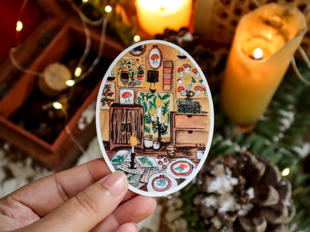 Embroidery Studio Vinyl Sticker for Vintage Christmas Gift - Etsy