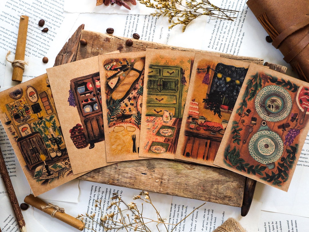 Rustic Country Postcards Set of 6 for Tea Party Invite Cozy Cottage ...