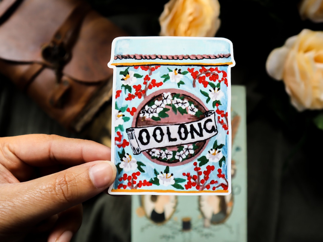 Oolong Tea Vinyl Sticker for Tea Lovers English Country Beverage ...