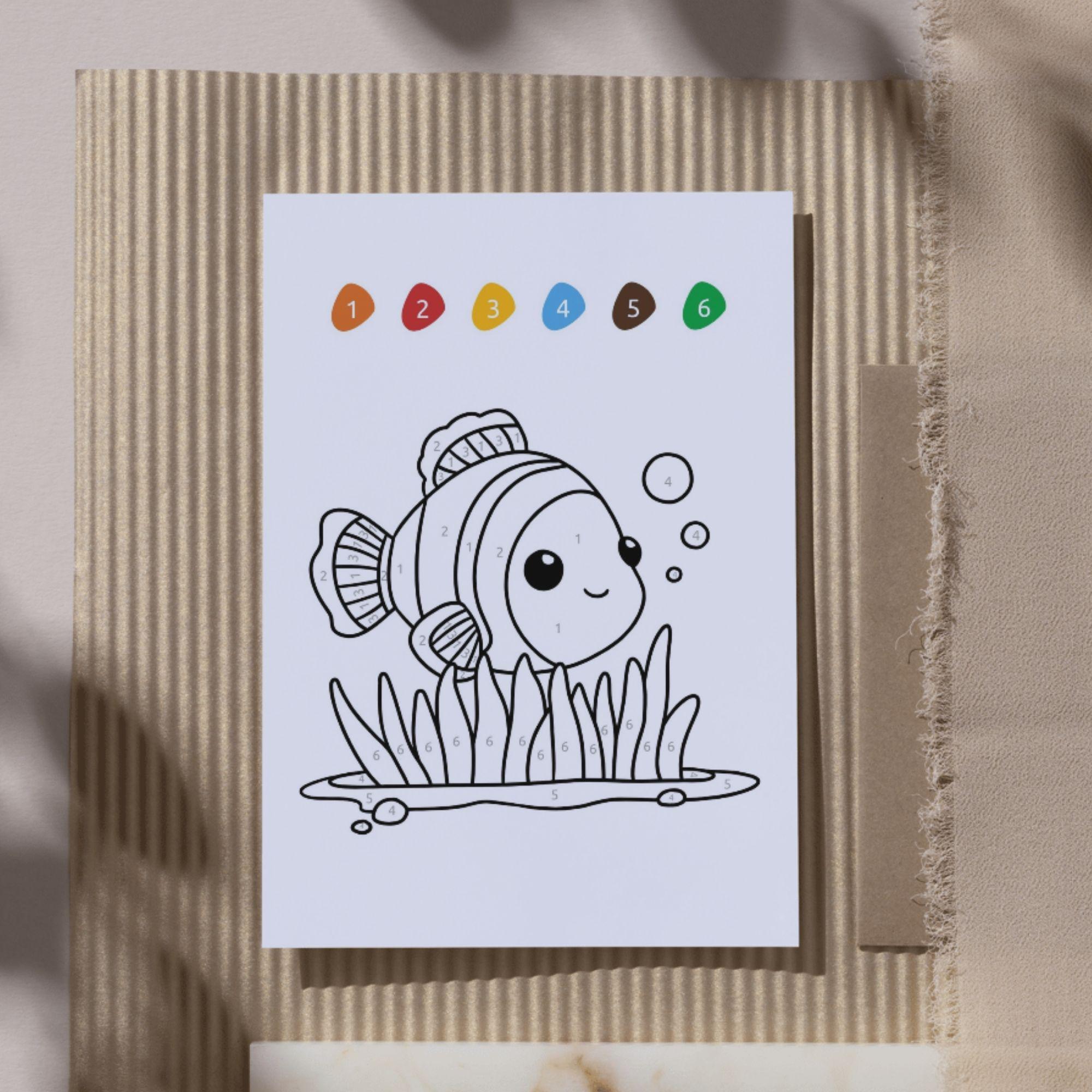Animal Color by Number Pages for Kids – Printable PDF & JPEG – Fun ...