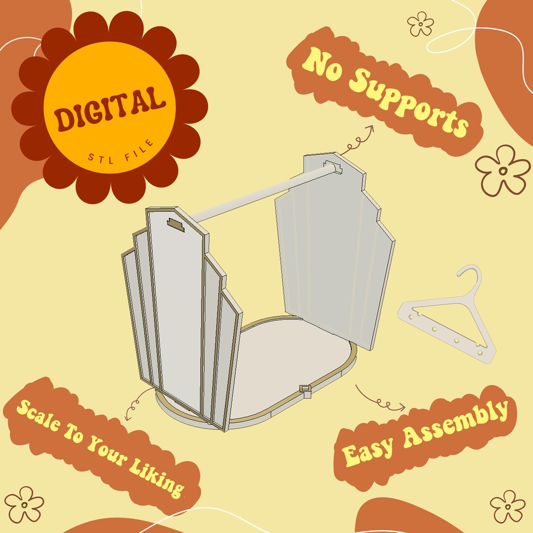 Earring Stand STL Digital File, Earring Holder Digital Download STL ...