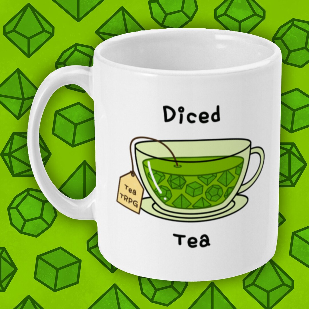 Dnd Dungeons and Dragons Diced Tea Mug / 11oz. / Ceramic / Nerdy Gifts ...