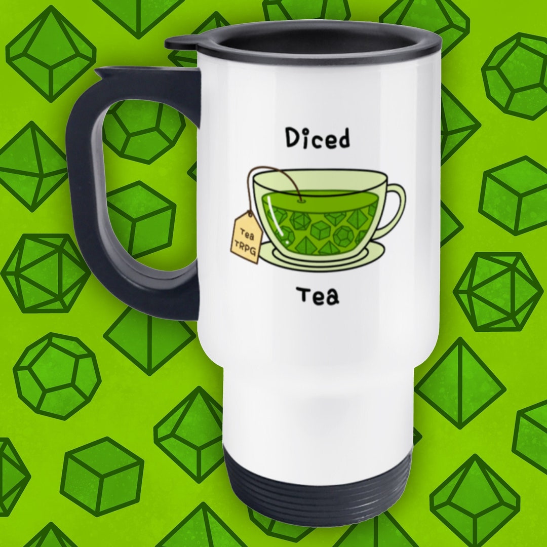 Dnd Dungeons and Dragons Diced Tea Travel Mug / 14oz. / Nerdy Gifts ...
