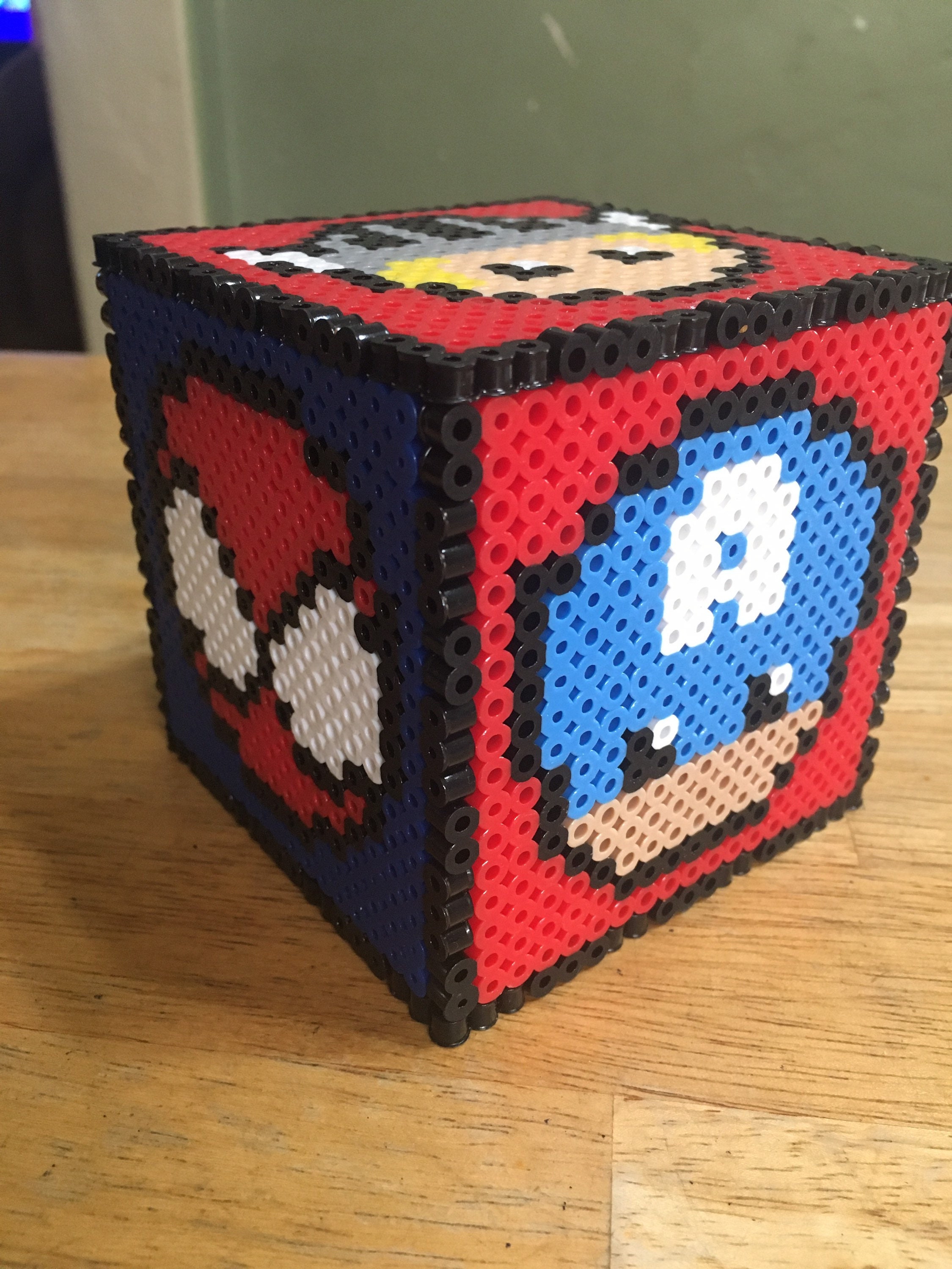 Perler Bead Marvel Cube - Etsy