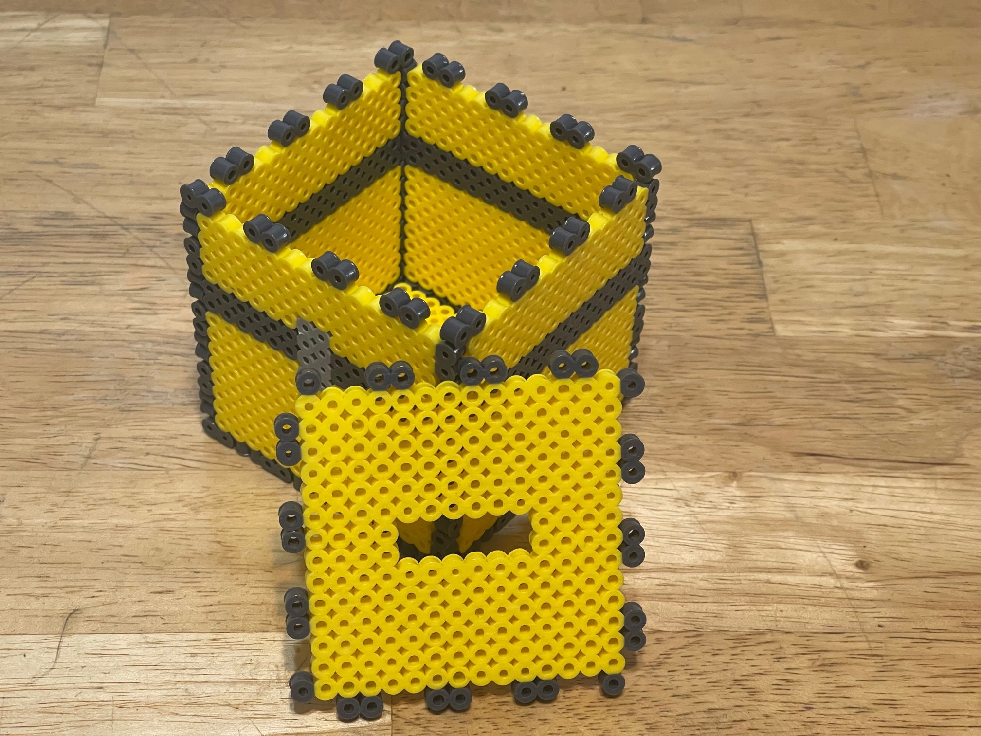 Perler Bead Minecraft Chest Keepsake Box/piggy Bank - Etsy