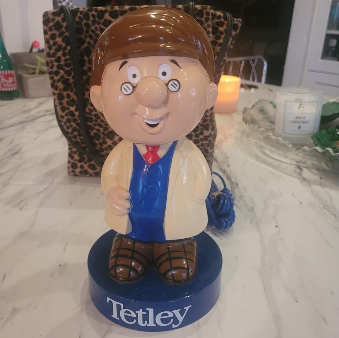 Vintage Tetley Tea Gaffer Phone – Working Novelty Landline – 1990s ...