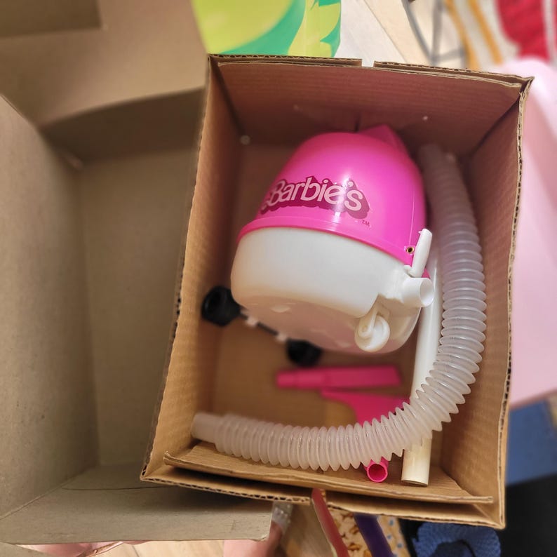 Cute 1975 Barbie's Toy Vacuum Cleaner With Attachments and Original Box ...