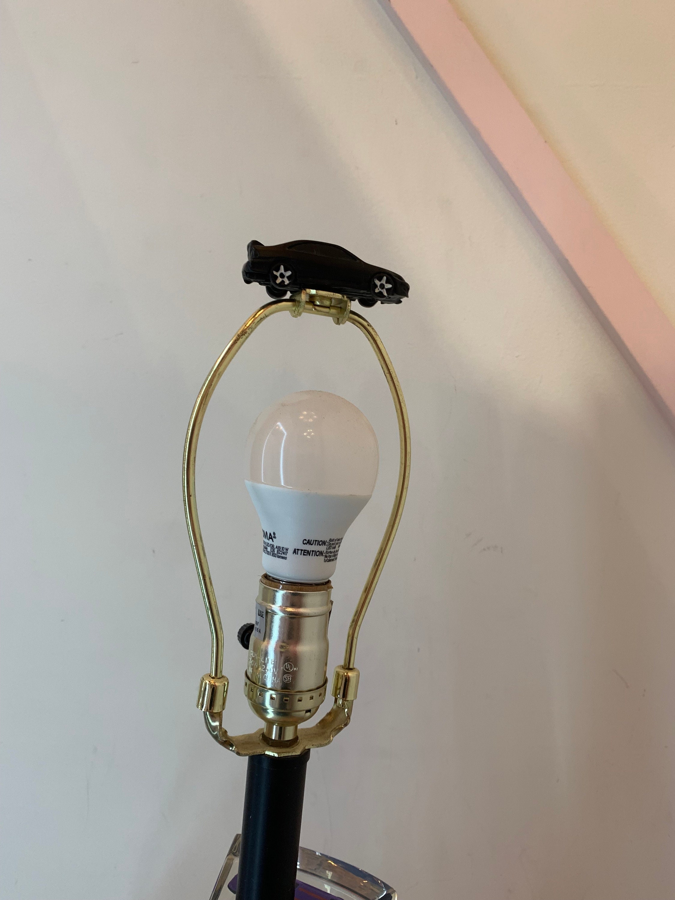 Lucite Toy Car Hotwheel/matchbox Style Tavle Lamp 90s Y2K - Etsy