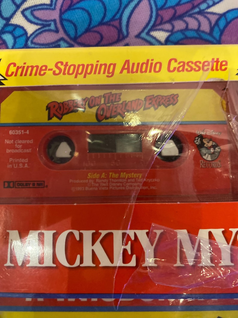 Casete vintage de 1993 del kit misterioso de Mickey: "Robo en el ...