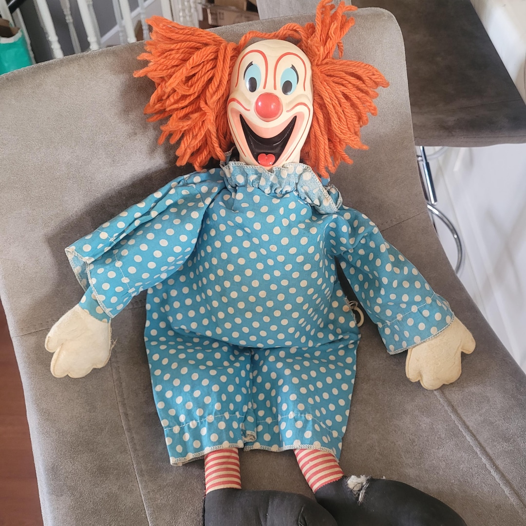 Vintage Bozo the Clown Doll – Working Condition – 1960s Era – Blue ...