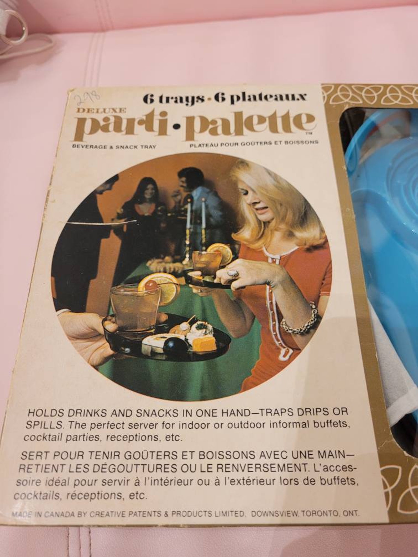 Deluxe Parti-palette Beverage & Snack Tray - Etsy