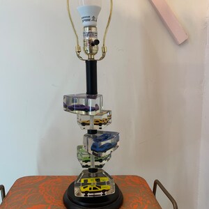 Lucite Toy Car Hotwheel/matchbox Style Tavle Lamp 90s Y2K - Etsy