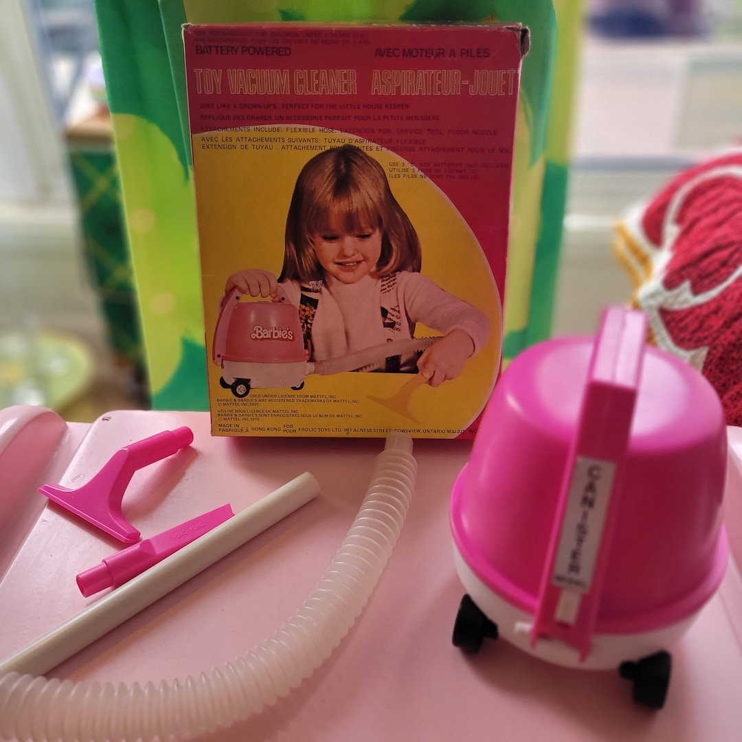 Cute 1975 Barbie's Toy Vacuum Cleaner With Attachments and Original Box ...
