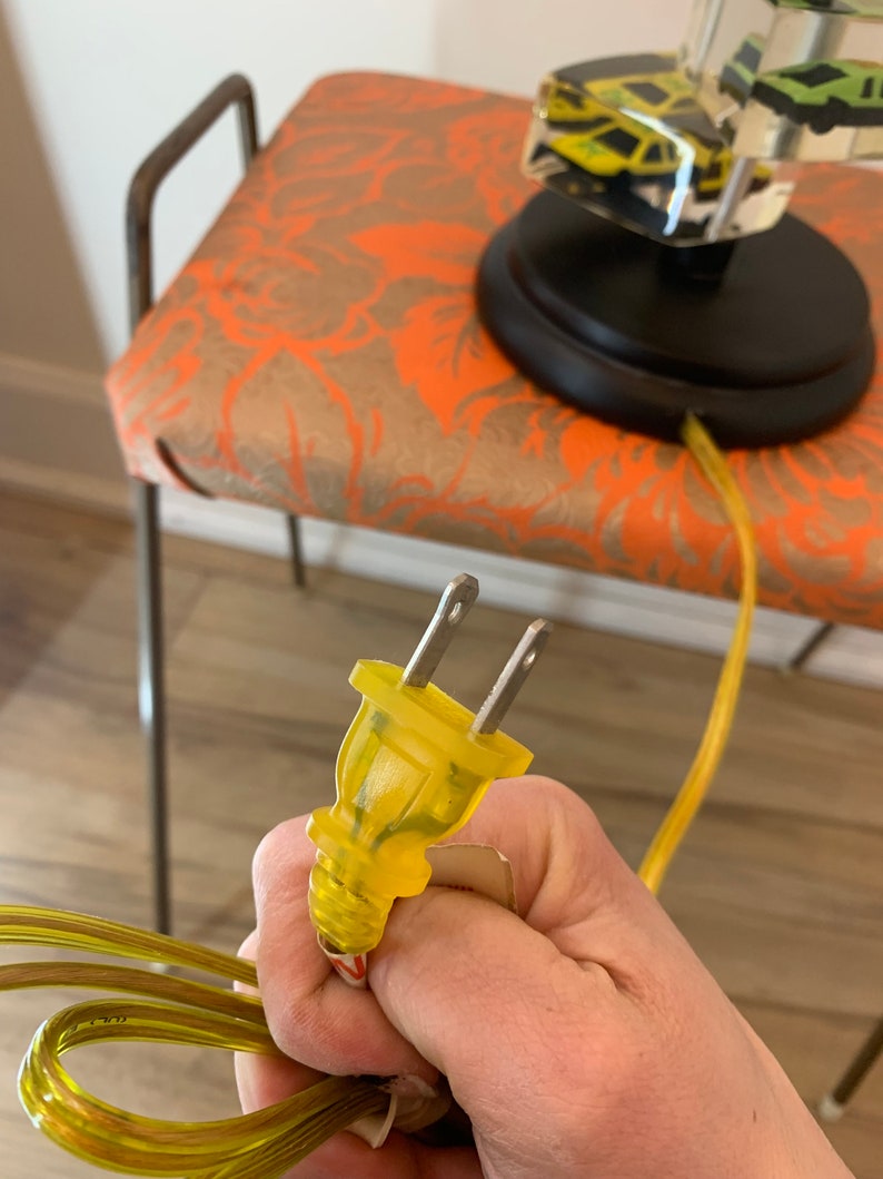 Lucite Toy Car Hotwheel/matchbox Style Tavle Lamp 90s Y2K - Etsy