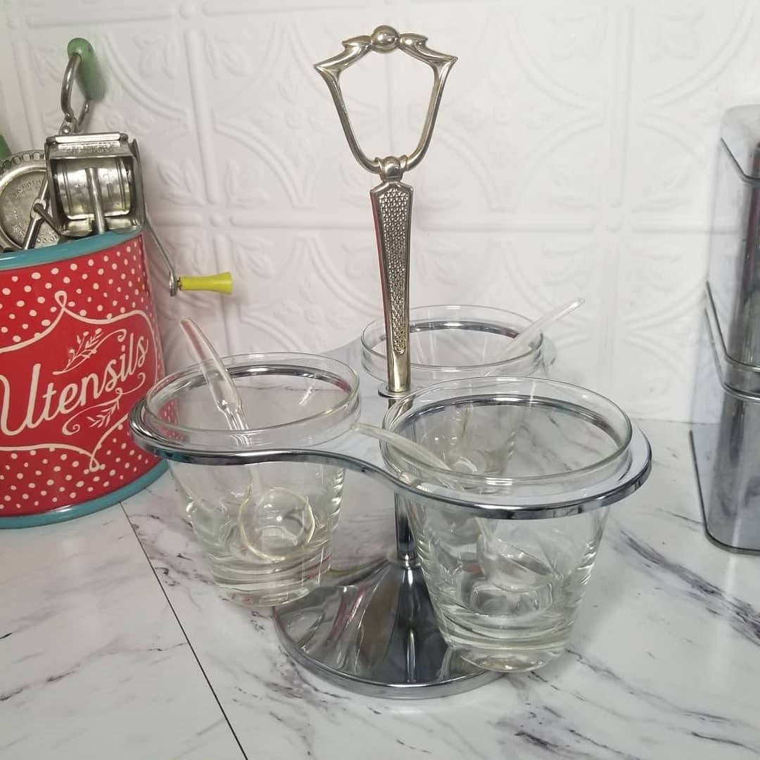 Kromex Carousel Condiment Serving Bowls - Etsy