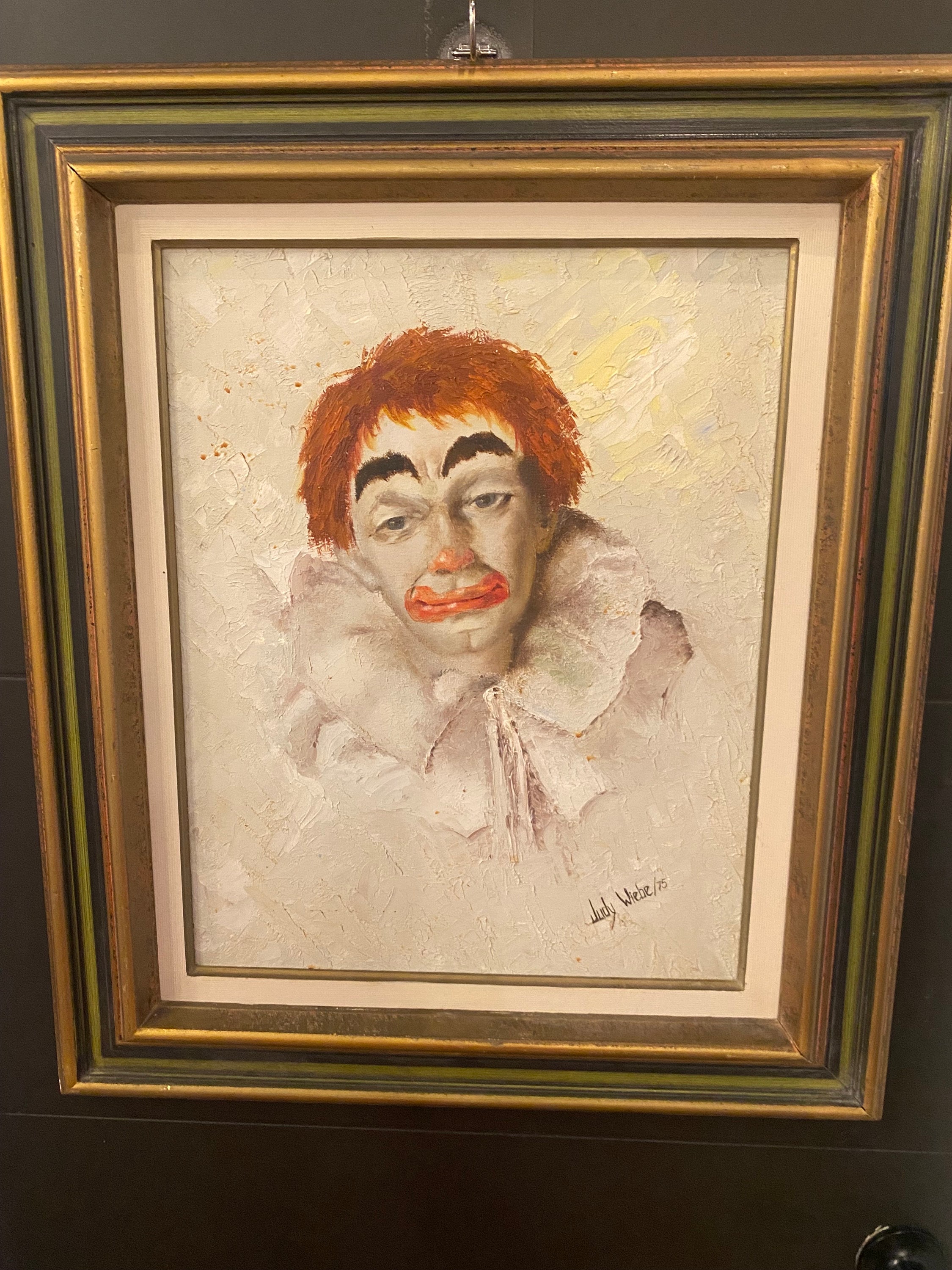 Original Sad Clown Painting