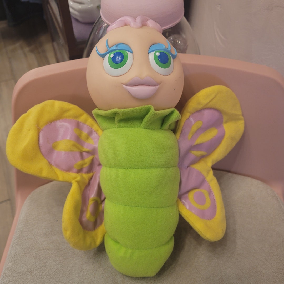 Vintage 2002 Soma Glo Worm Butterfly Plush Toy - Etsy