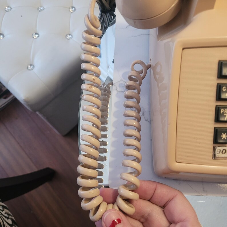 Vintage 1980s Push Button Desk Phone – Beige / Taupe | Northern Telecom ...