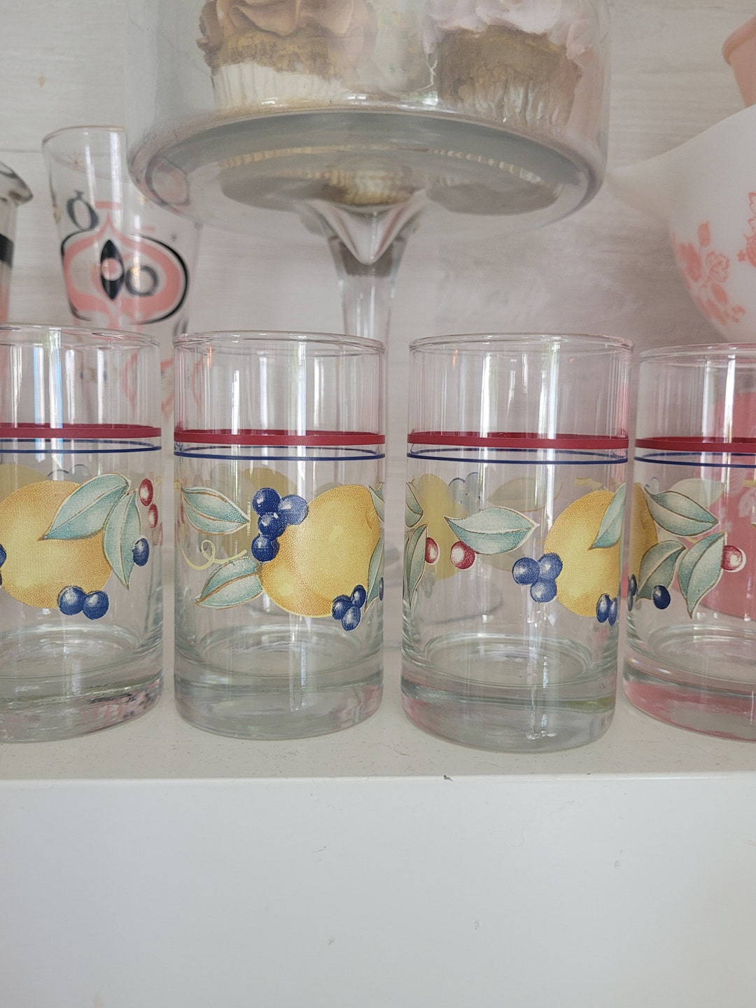 Libby Crisa Small Juice Glasses, Corelle Abundance - Etsy