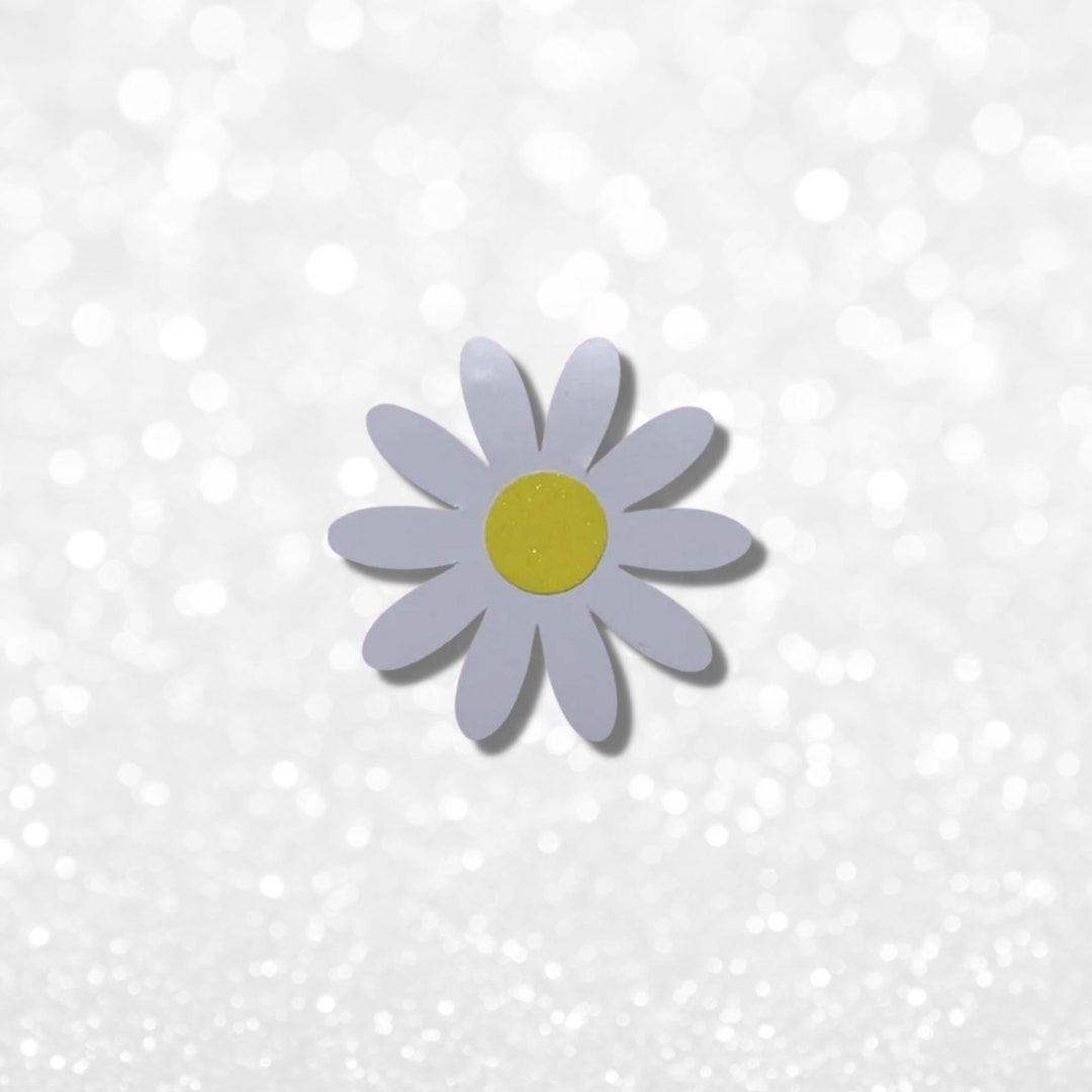 Daisy Vinyl Label Stickers - for Gifts, Notebooks, Glasses, Water ...
