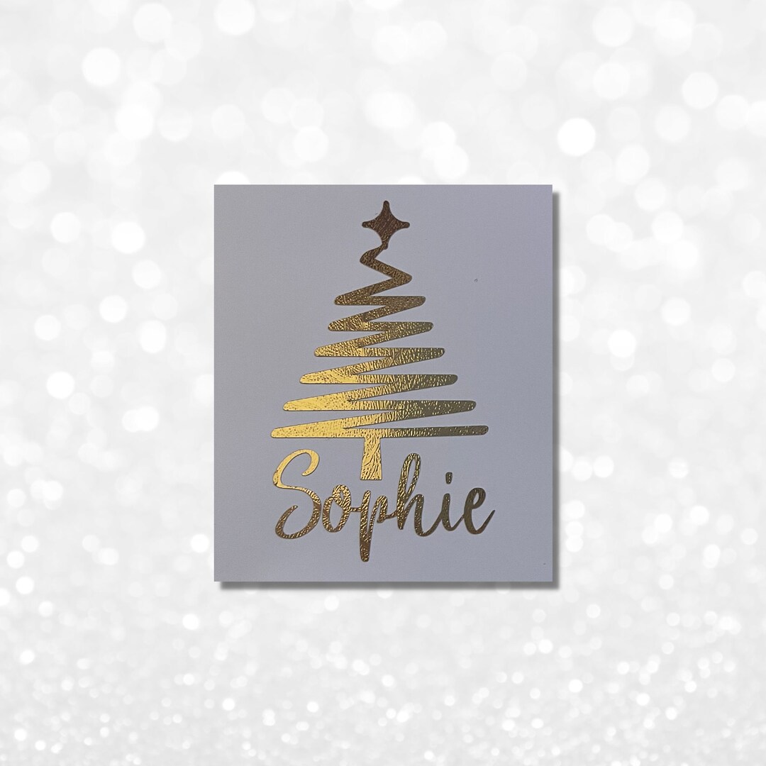 Personalised Christmas Tree Vinyl Decal | Christmas Vinyls | Christmas ...