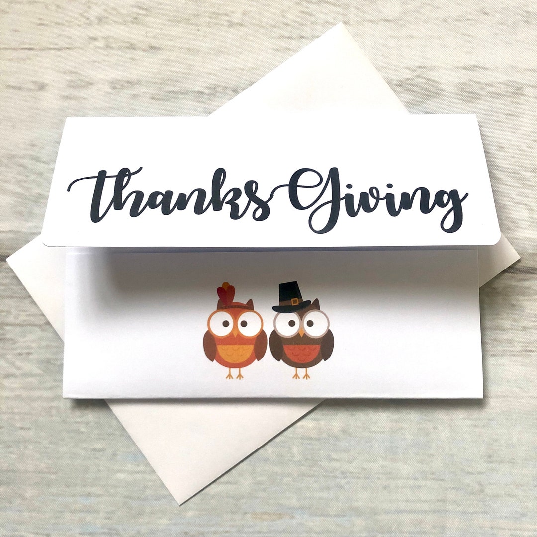 Happy Thanksgiving Money Wallet Gift Greeting Card Pack of 1 - Etsy