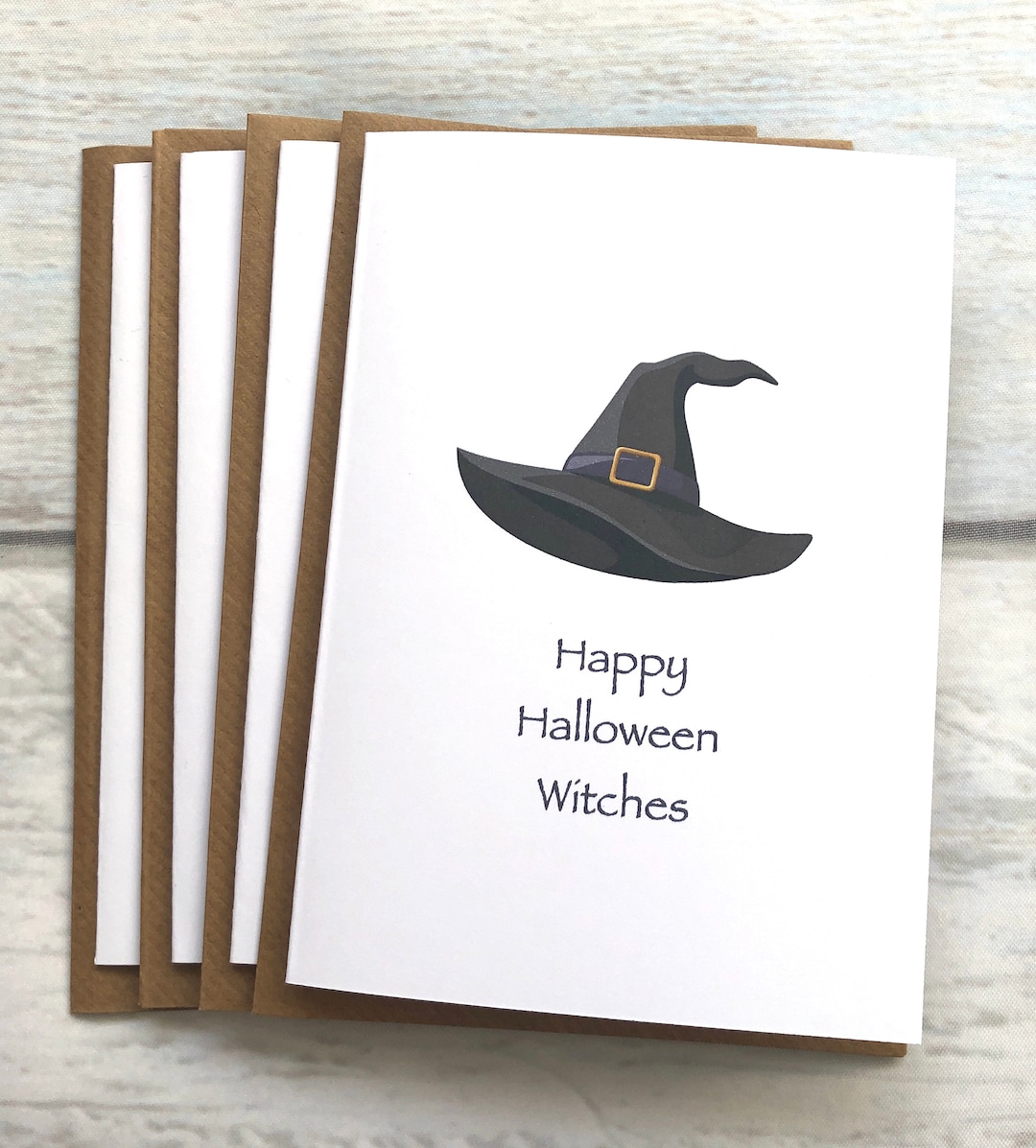 Happy Halloween Greeting Cards Pack of 4 blank Inside - Etsy