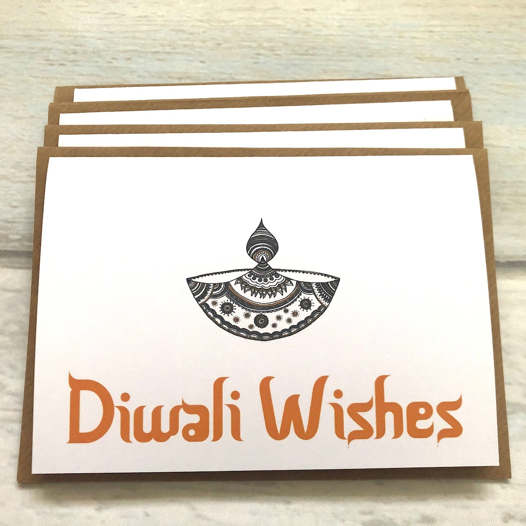 Happy Diwali Greeting Cards (blank Inside) Deepvali Deepwali Hindu Sikh ...
