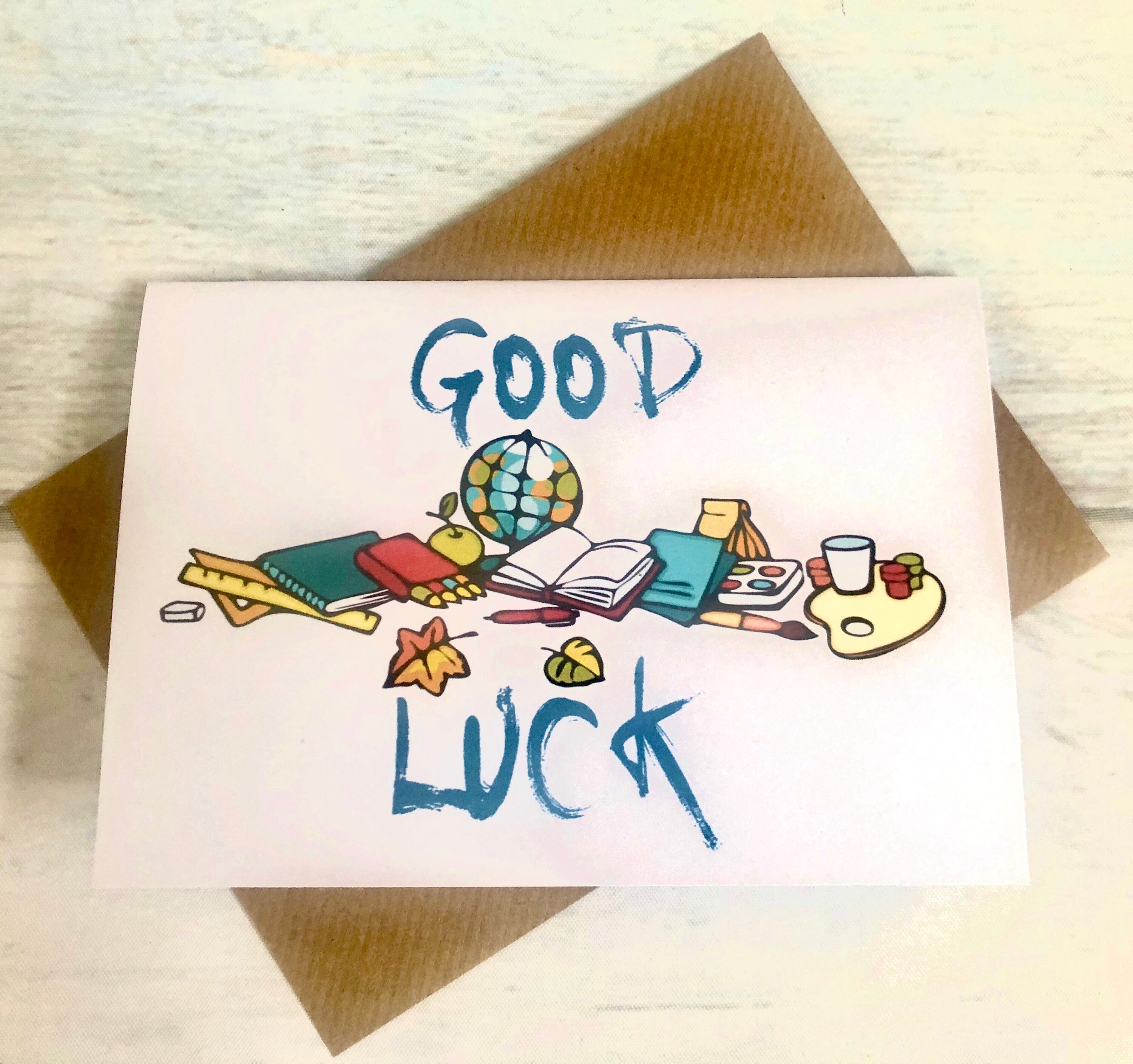 Good Luck At New School/Class Year Greeting Card Holiday Pack | Etsy