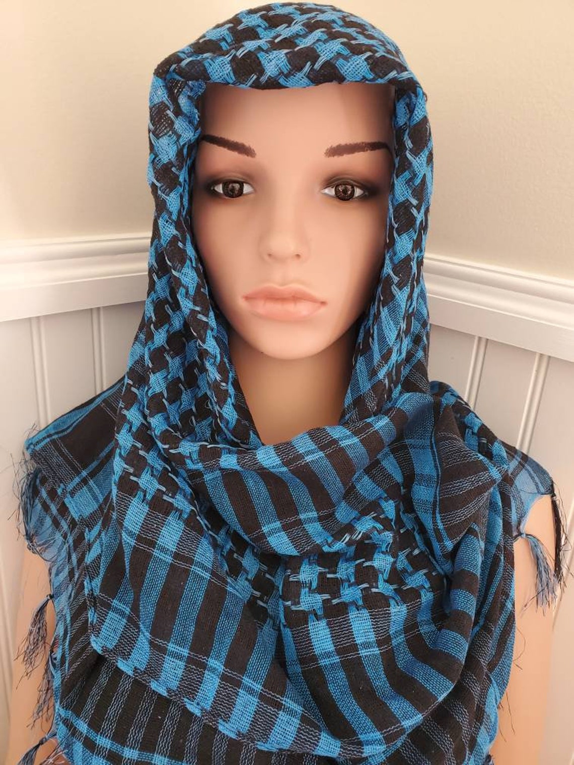Keffiyeh Palestinian Style Head Wrap Military Scarf Shemagh Desert ...